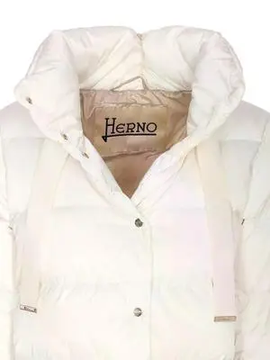 Herno High-neck Quilted Jacket - White