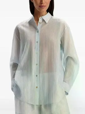 12 STOREEZ Striped Cotton Shirt