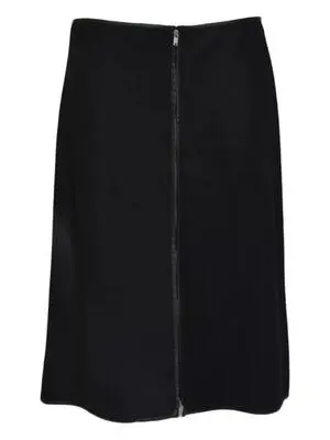 JIL SANDER Zip Midi Skirt