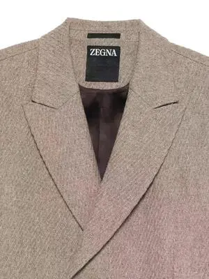 Zegna Flap-pocket Double-breasted Coat