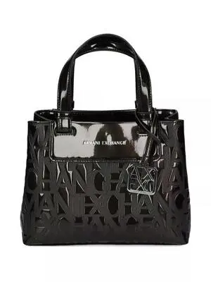 Armani Exchange Logo Embossed Tote Bag