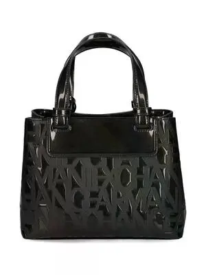 Armani Exchange Logo Embossed Tote Bag