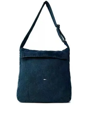 Our Legacy Fold-over Denim Messenger Bag - Blue