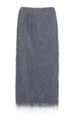DRIES VAN NOTEN Sokna Fringed Midi Skirt