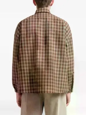 Marni Checked Velvet-pocket Shirt