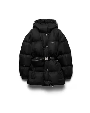 Prada Re-nylon Down Jacket - Black