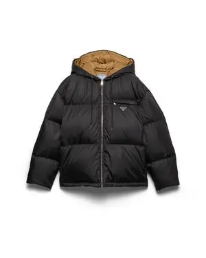 Prada Re-Nylon Down Jacket In Black | Editorialist