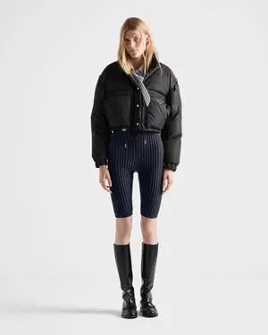 Prada Cropped Re-nylon Down Jacket