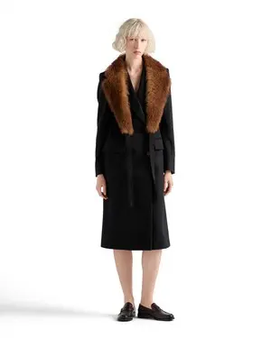 Prada Double-breasted Cashmere Coat