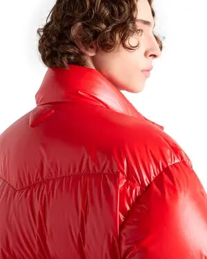 Prada Medium-weight Re-nylon Down Jacket - Red