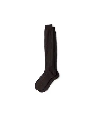 Prada Wool And Cashmere Ankle Socks - Brown