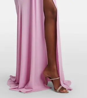 Alex Perry Gathered Crêpe Jersey Gown
