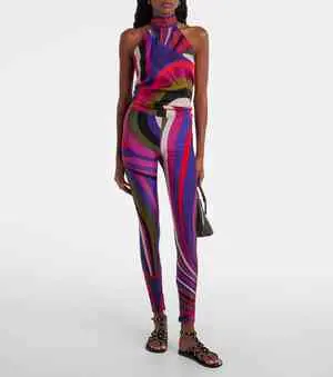 Emilio Pucci Iride Jersey Leggings