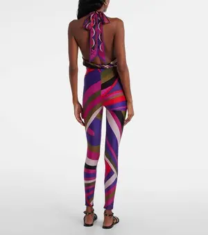 Emilio Pucci Iride Jersey Leggings