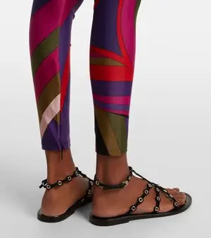 Emilio Pucci Iride Jersey Leggings - Multicoloured