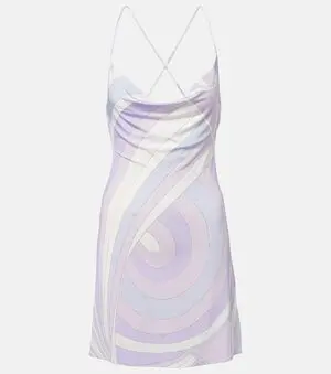 Emilio Pucci Iride Satin Jersey Minidress - Multicoloured