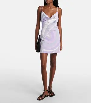 Emilio Pucci Iride Satin Jersey Minidress - Multicoloured