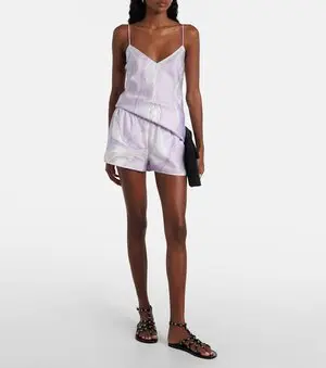 Emilio Pucci Orchidee Silk Satin Camisole