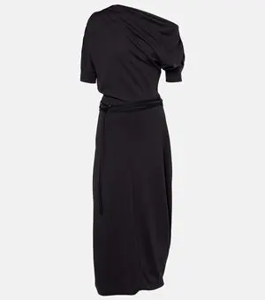 LEMAIRE Twisted Hem Jersey Midi Dress