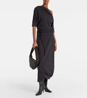 LEMAIRE Twisted Hem Jersey Midi Dress