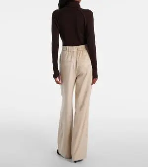 Veronica Beard Grigore Corduroy Wide-leg Pants - Beige