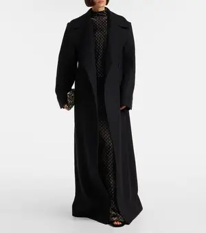 Dries Van Noten Wool-blend Twill Belted Coat