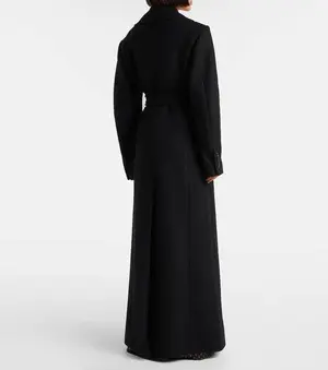 Dries Van Noten Wool-blend Twill Belted Coat