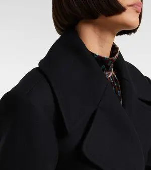 Dries Van Noten Wool-blend Twill Belted Coat
