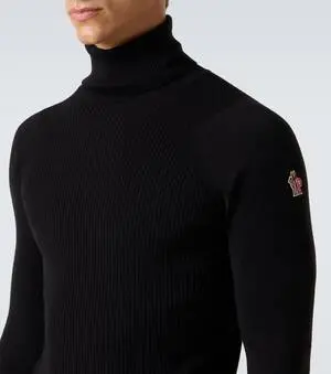 Moncler Turtleneck Wool-blend Ski Top
