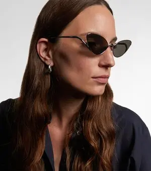 Loewe Signature Cat-eye Sunglasses - Silver
