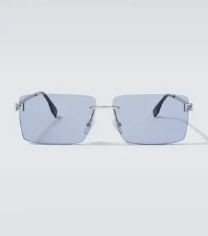 Fendi Rectangular Sunglasses - Silver