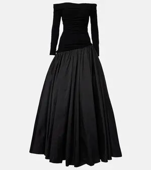 MARMAR HALIM Draped Gown - Black
