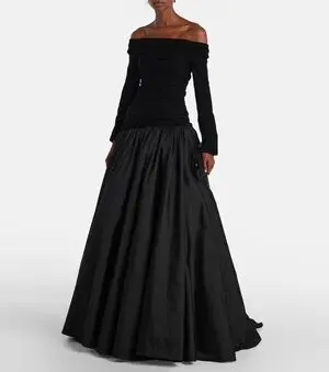 MARMAR HALIM Off-the-shoulder Draped Gown