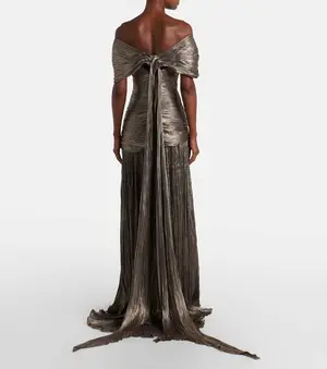 MARMAR HALIM Ruched Asymmetric Gown