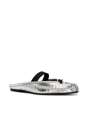 MAISON MARGIELA Ballet Flat - Silver & Black