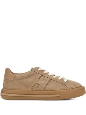 Hogan H691 Leather Sneakers Beige