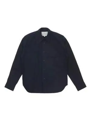 Studio Nicholson Solst Pocket Long-sleeve Shirt - Blue