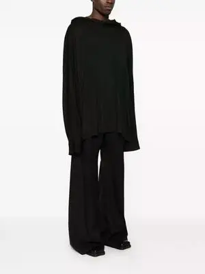 Rick Owens Oversized Fit Hoodie - Black