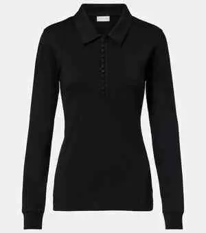 Dries Van Noten Cotton Jersey Polo Shirt