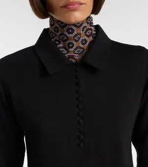 Dries Van Noten Cotton Jersey Polo Shirt