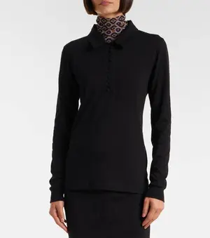 Dries Van Noten Cotton Jersey Polo Shirt