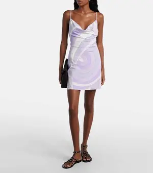 Emilio Pucci Iride Satin Jersey Minidress - Multicoloured