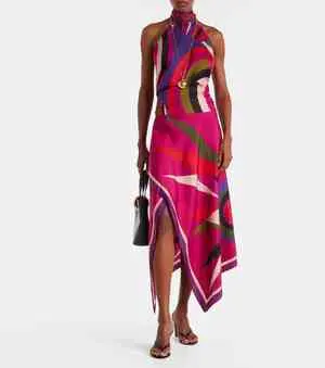Emilio Pucci Iride Silk Satin Top