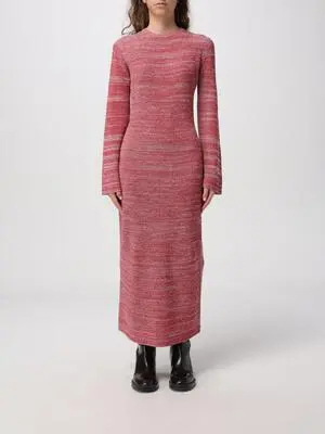 Fabiana Filippi Long Sleeve Maxi Dress - Pink