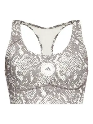 Adidas By Stella McCartney Printed Gym Bra - Beige