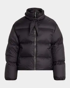 EZR Foulard Down Puffer Jacket - Black