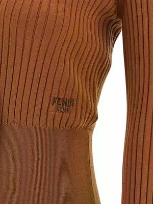 Fendi Ribbed Logo-intarsia Knitwear