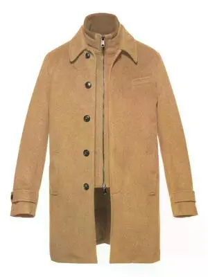 Norwegian Wool Long Sleeve Coats For Men