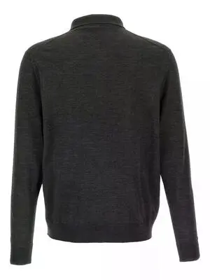 Kiton Half-zip Mélange Knit Sweater