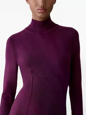 Carolina Herrera Turtleneck Wool-silk Dress